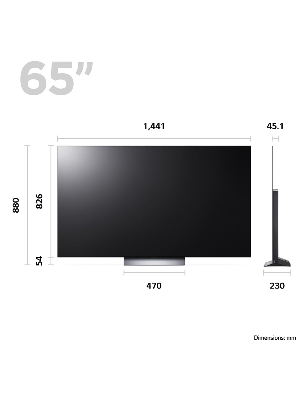 65" LG OLED evo C3 4K Smart TV - OLED65C34LA | LG UK