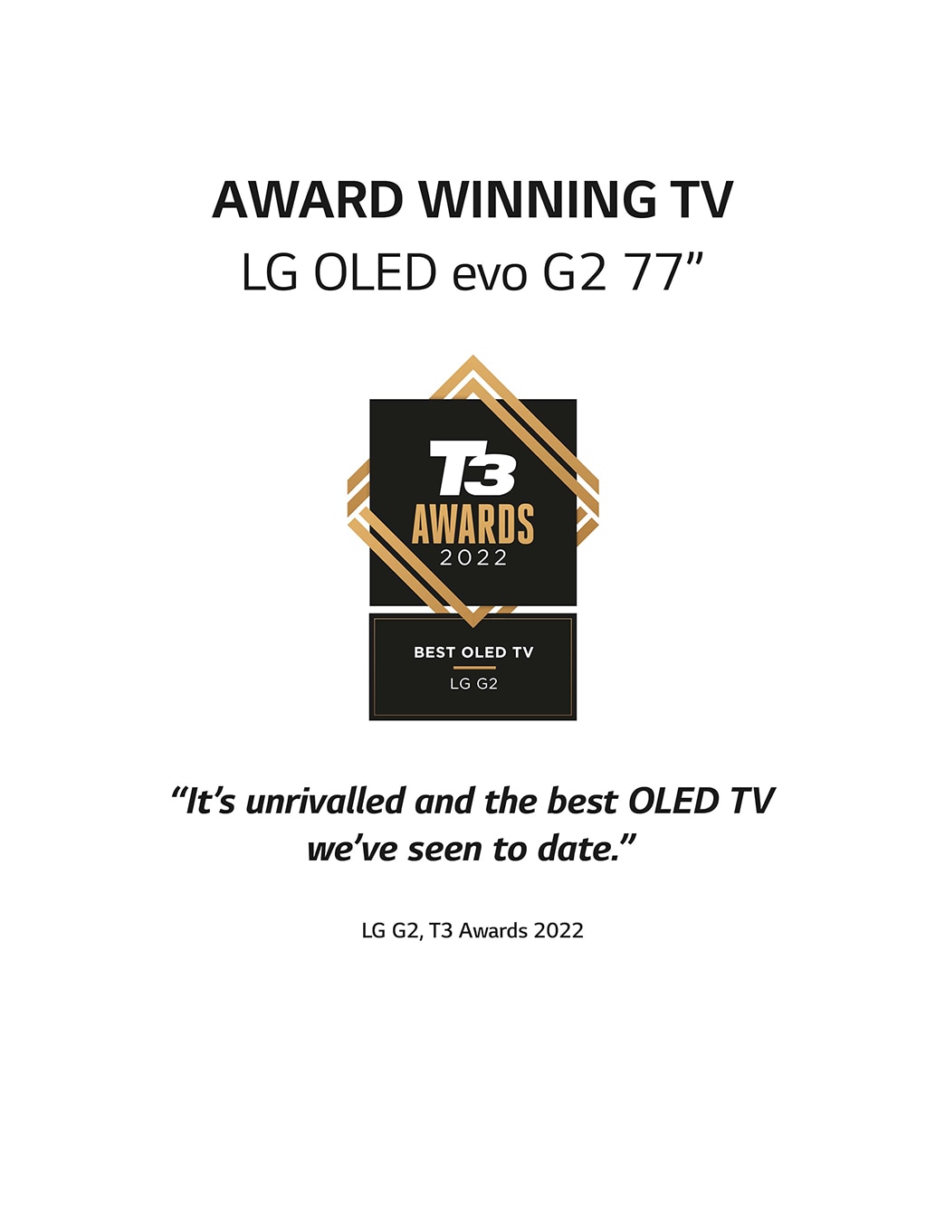 LG OLED evo Gallery Edition G2 77" 4K Smart TV | LG UK