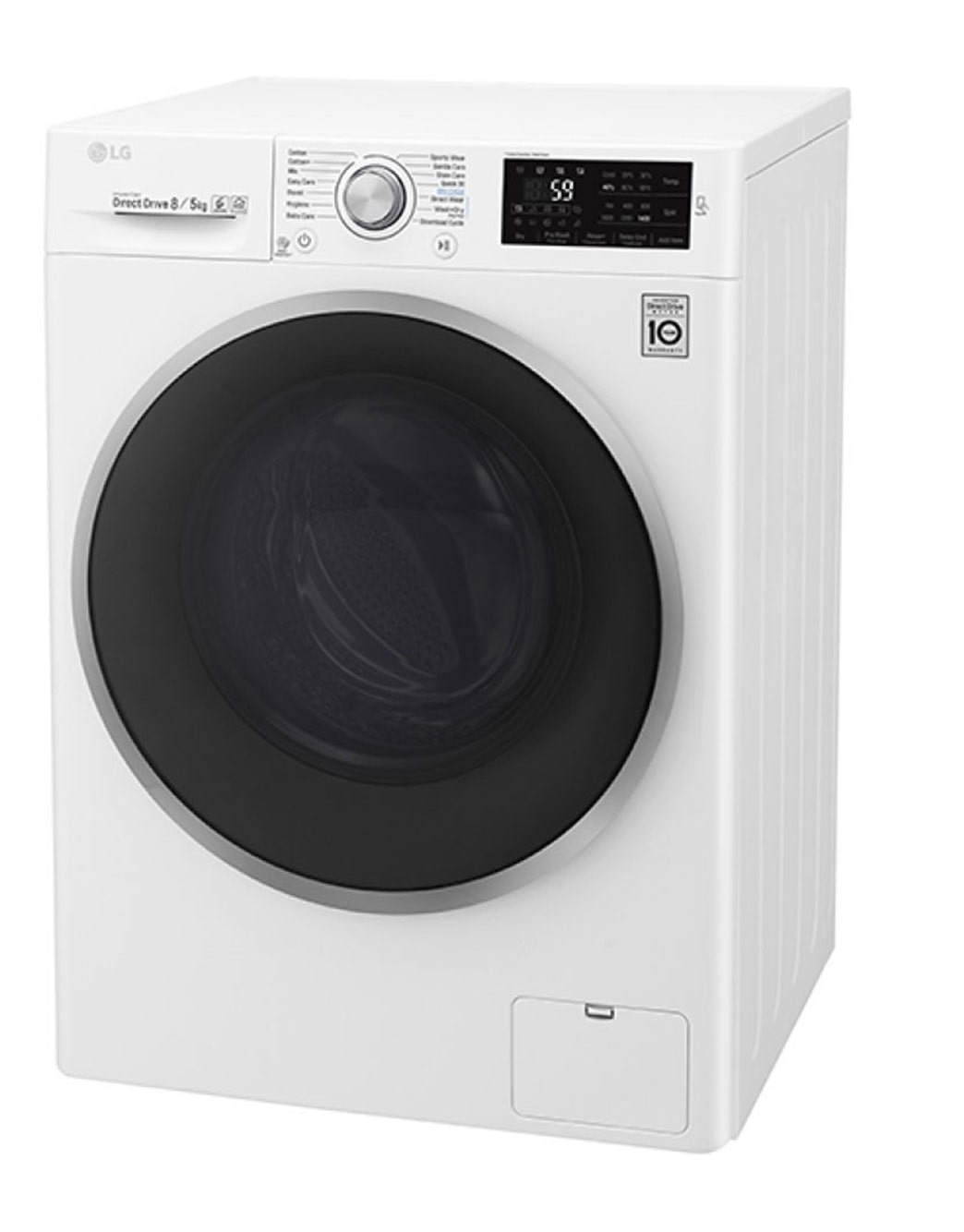 LG Direct Drive™ FWJ685WN 8/5Kg 1400 Spin Washer Dryer – White ...