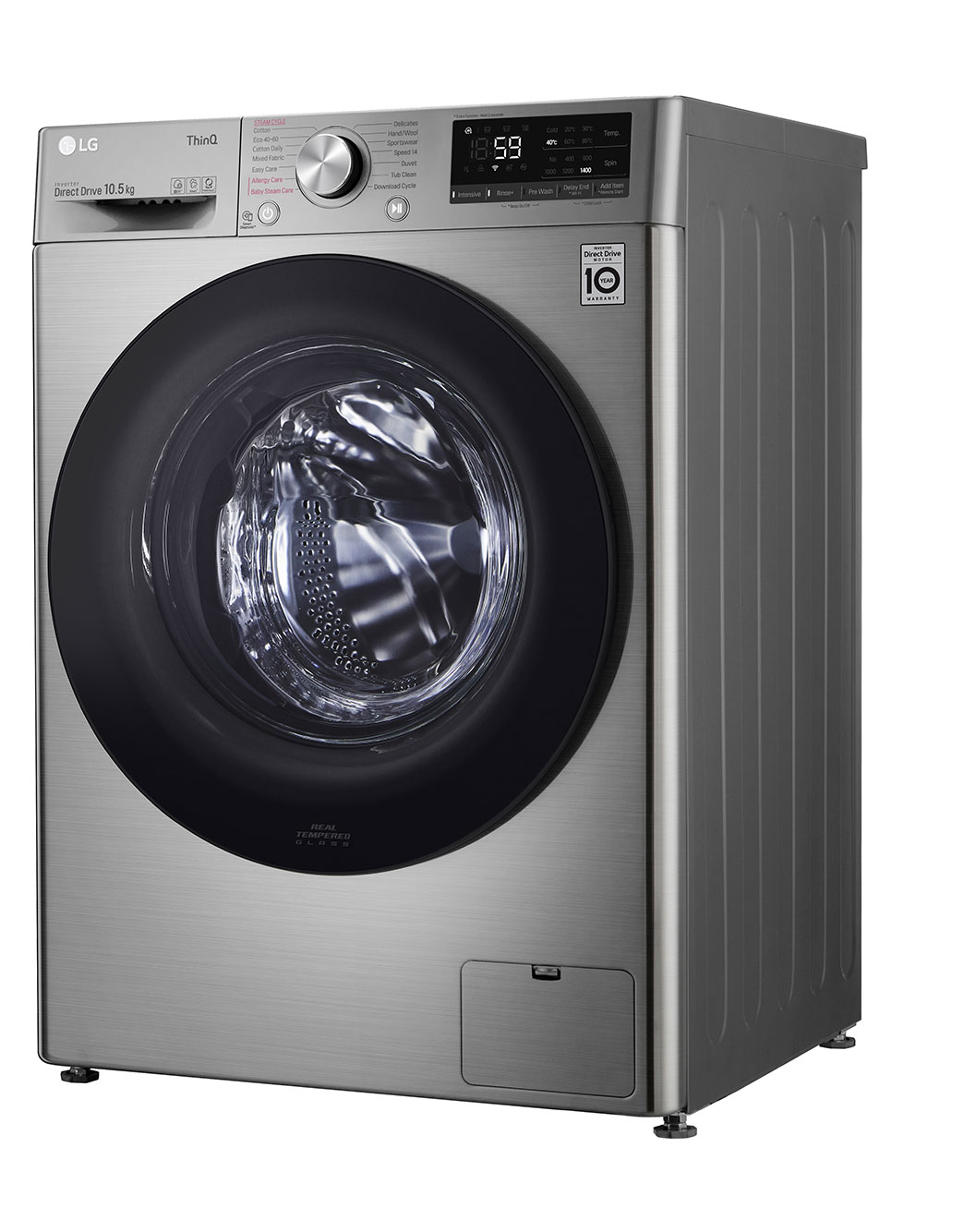 10.5kg AI DD™ Washing Machine Graphite | LG UK