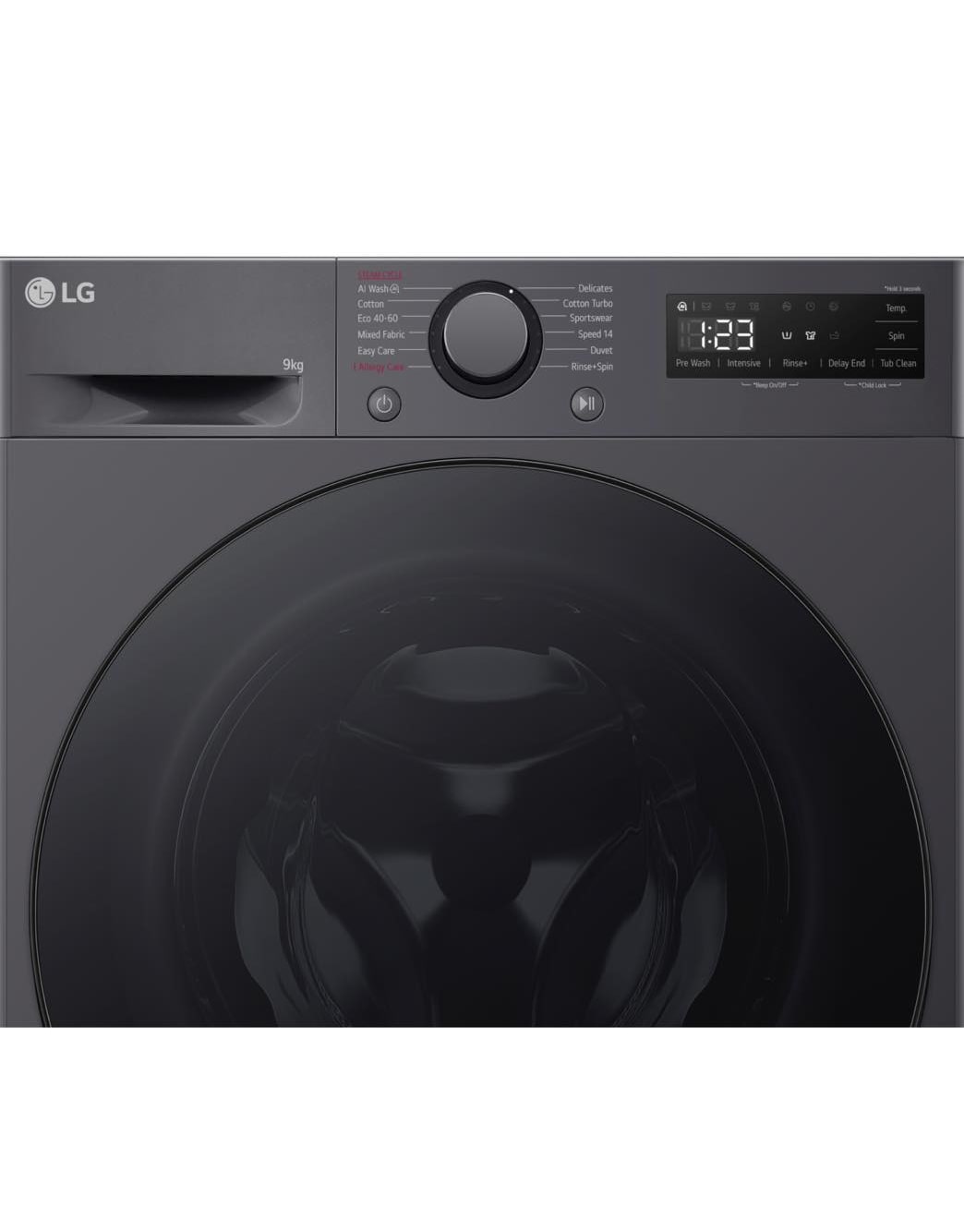 9kg Counter-Depth MAX™ Washing Machine, Slate Grey | LG UK