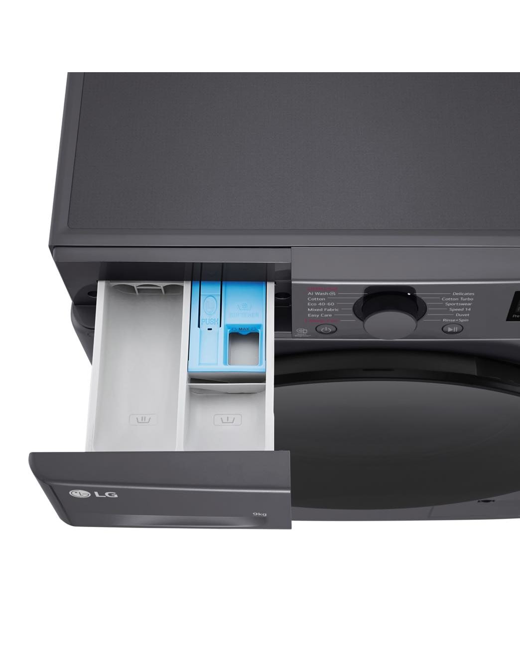 9kg Counter-Depth MAX™ Washing Machine, Slate Grey | LG UK