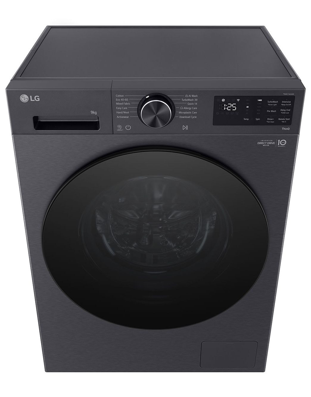 9kg AI Direct Drive Washing Machine Matte Black | LG UK