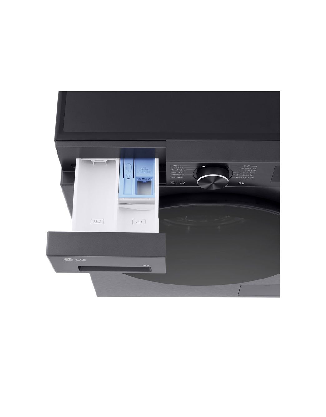 9kg AI Direct Drive Washing Machine Matte Black | LG UK