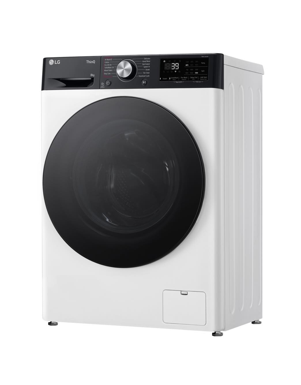 8kg Counter-Depth MAX™ Washing Machine, White | LG UK