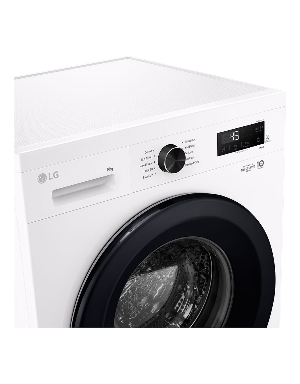 8kg Direct Drive Washing Machine White | LG UK