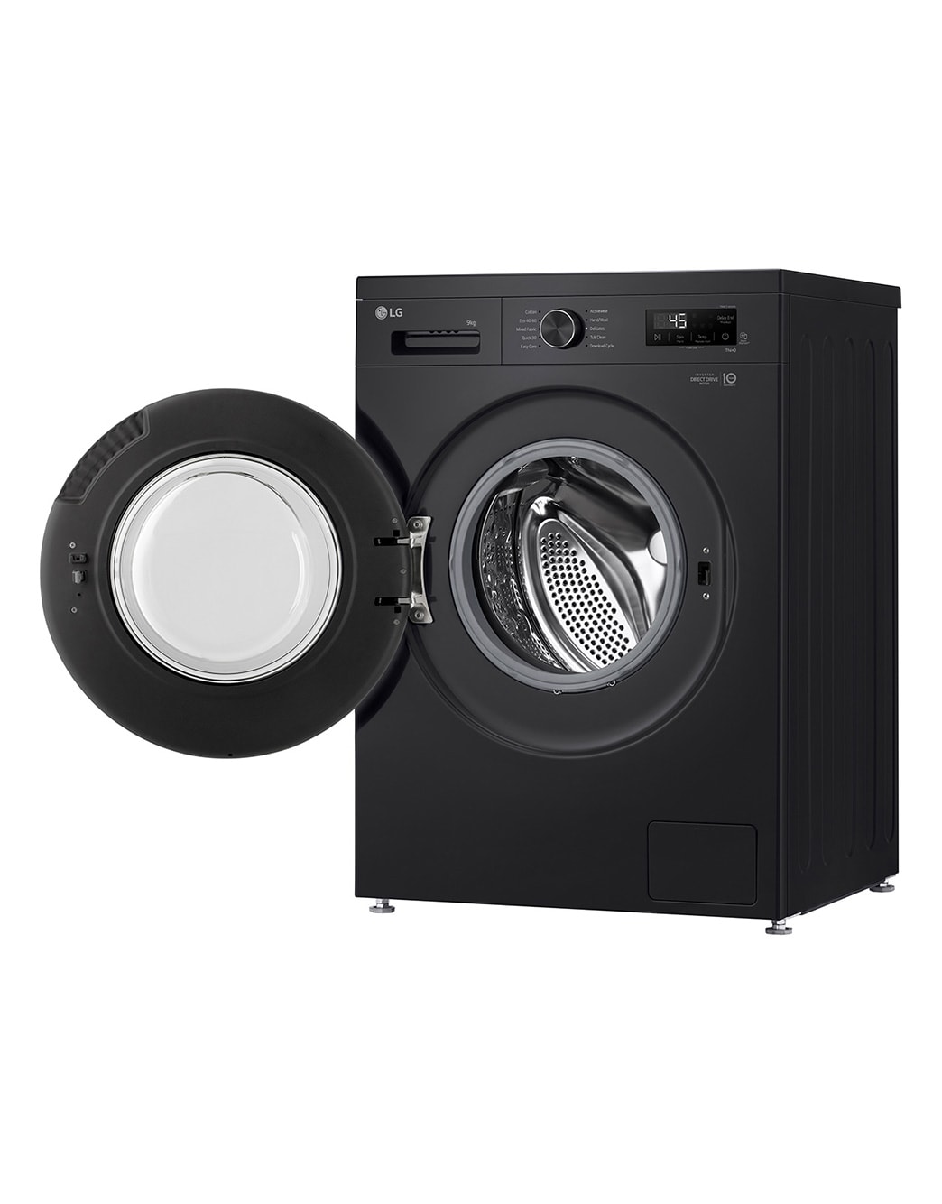 9kg Direct Drive Washing Machine Black | LG UK