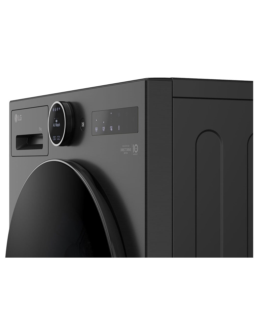 9kg Washing Machine Black F4X7009TBB | LG UK
