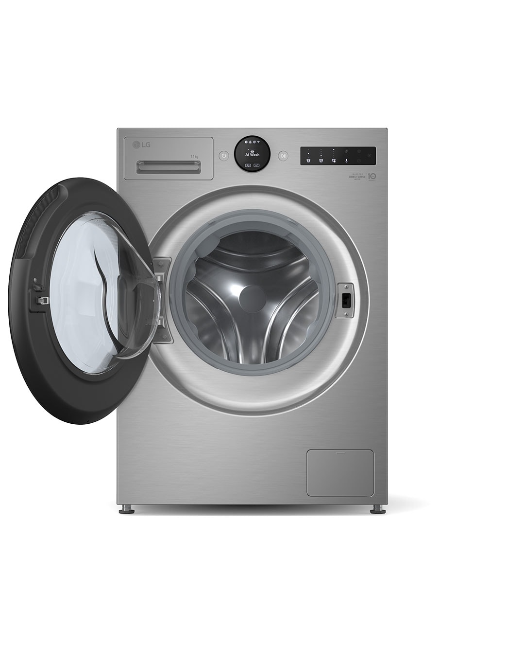 11kg Washing Machine & 9kg Dryer Silver | LG UK