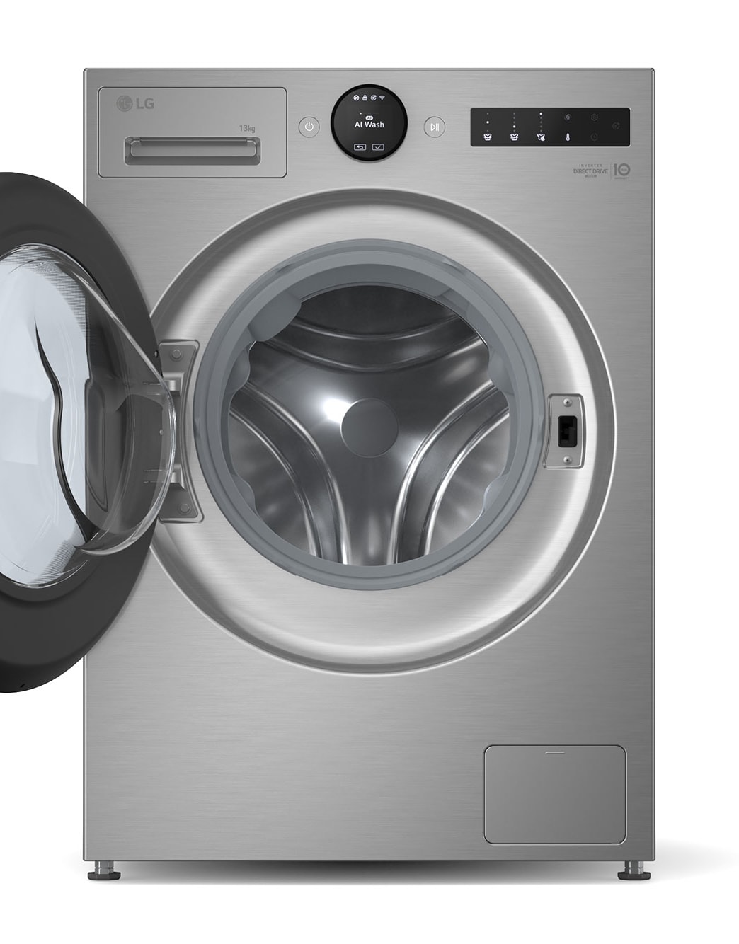 13kg Washing Machine & 9kg Dryer Silver | LG UK