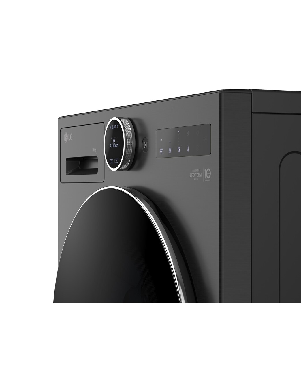 9kg Washing Machine Black F4X9009TBC | LG UK