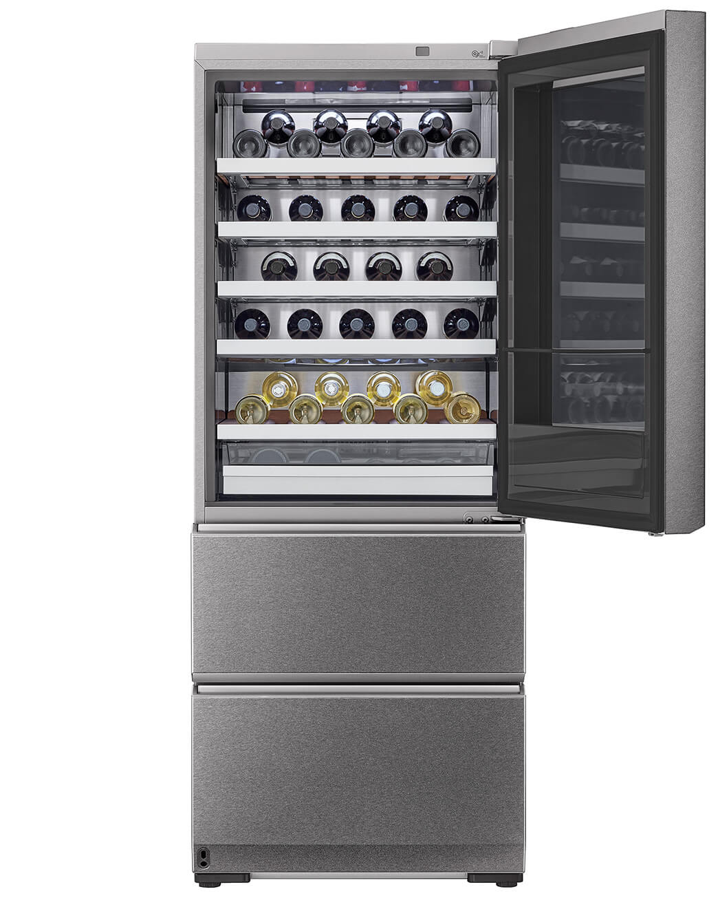Winecellar with Drawer Stainless Steel - LSR200W | LG UK