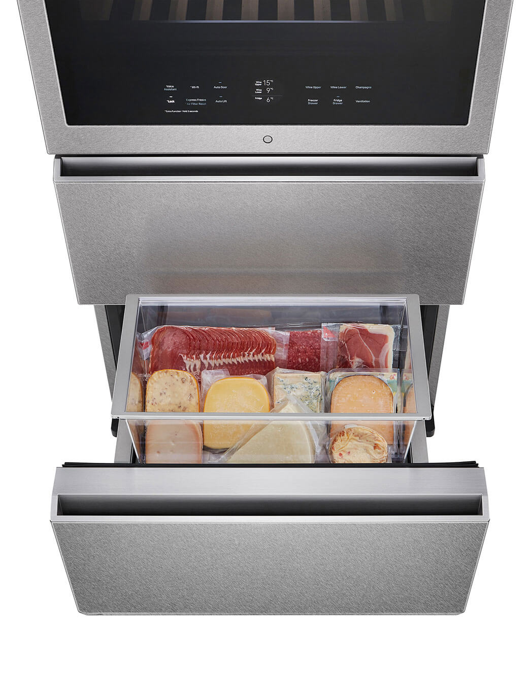 Winecellar with Drawer Stainless Steel - LSR200W | LG UK