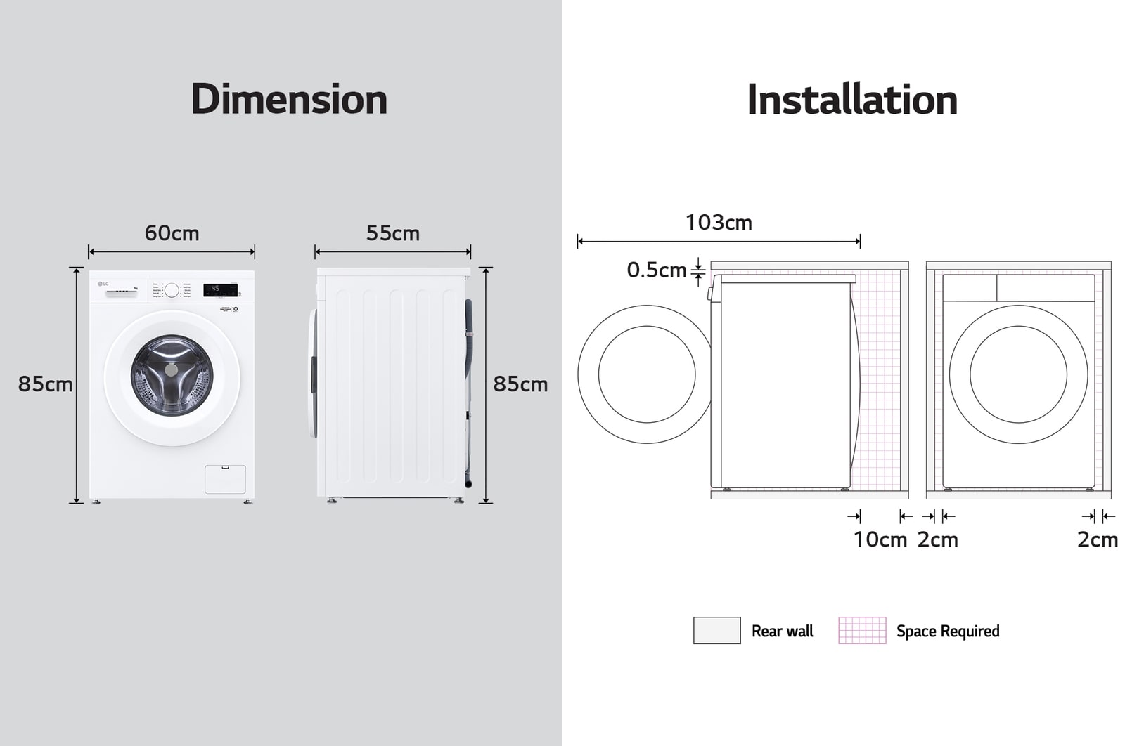 Washing Machine White F4X1009NWK | LG UK