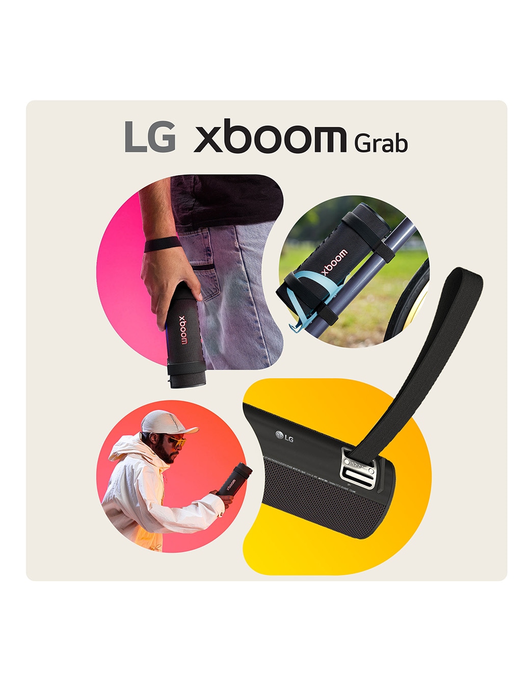 LG xboom Grab by will.i.am | Bluetooth Speaker | xboom Signature Sound ...