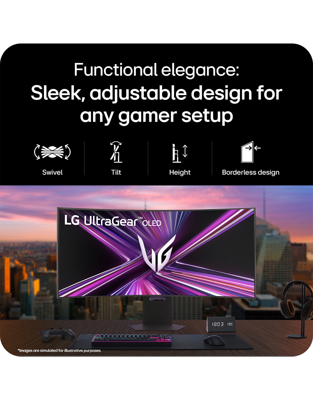 45" LG UltraGear™ OLED Gaming Monitor – 45GX950A | LG UK