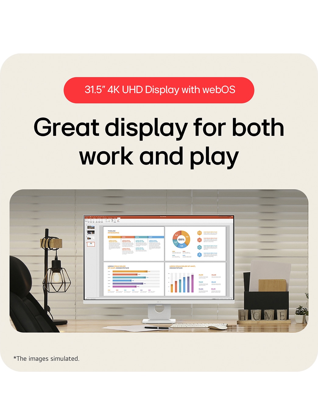 32” LG Smart Monitor, 4K UHD, White – 32U721SA-W | LG UK
