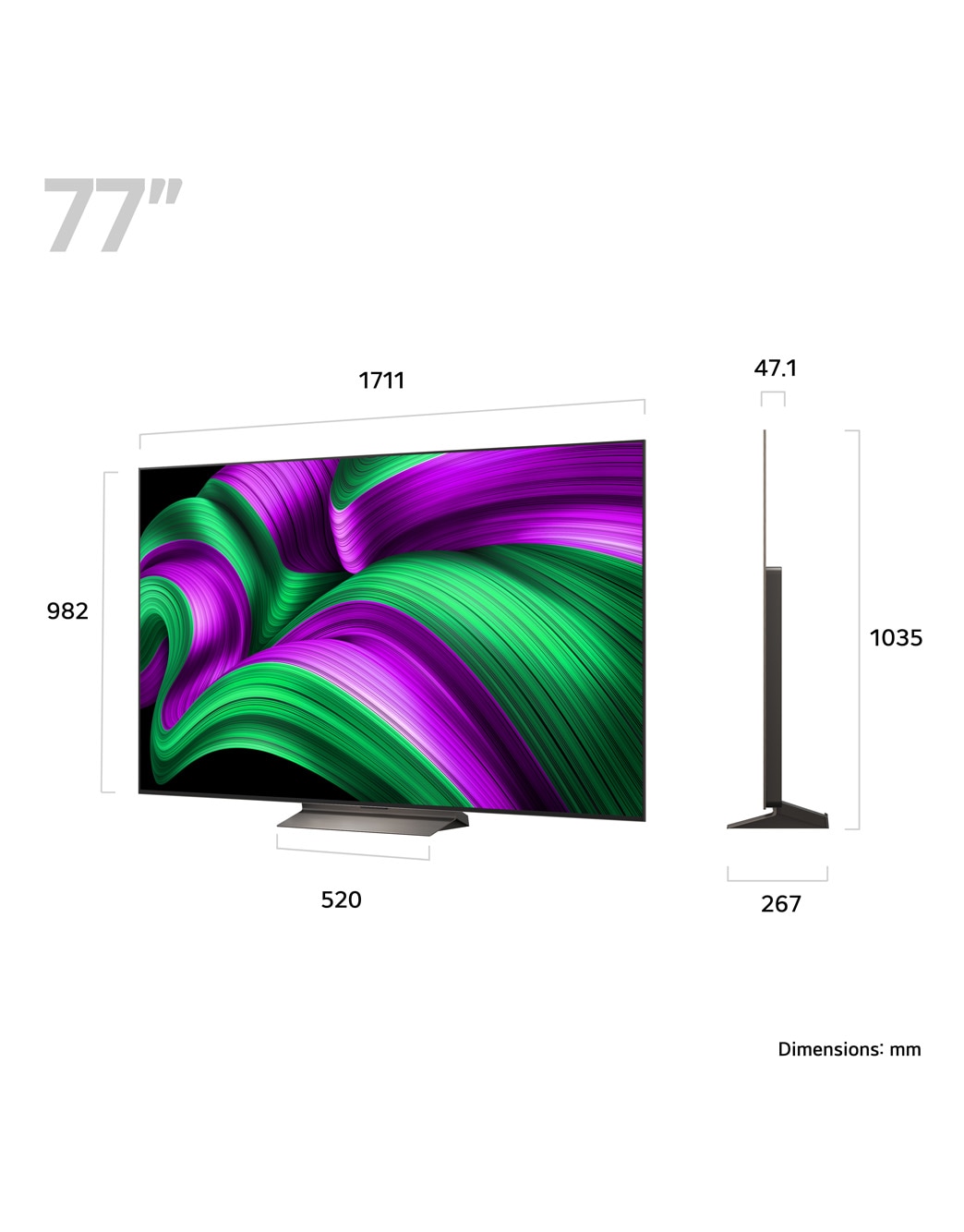 77 inch LG OLED evo AI C5 + Soundbar bundle OLED77C5ELB.USC9S | LG UK