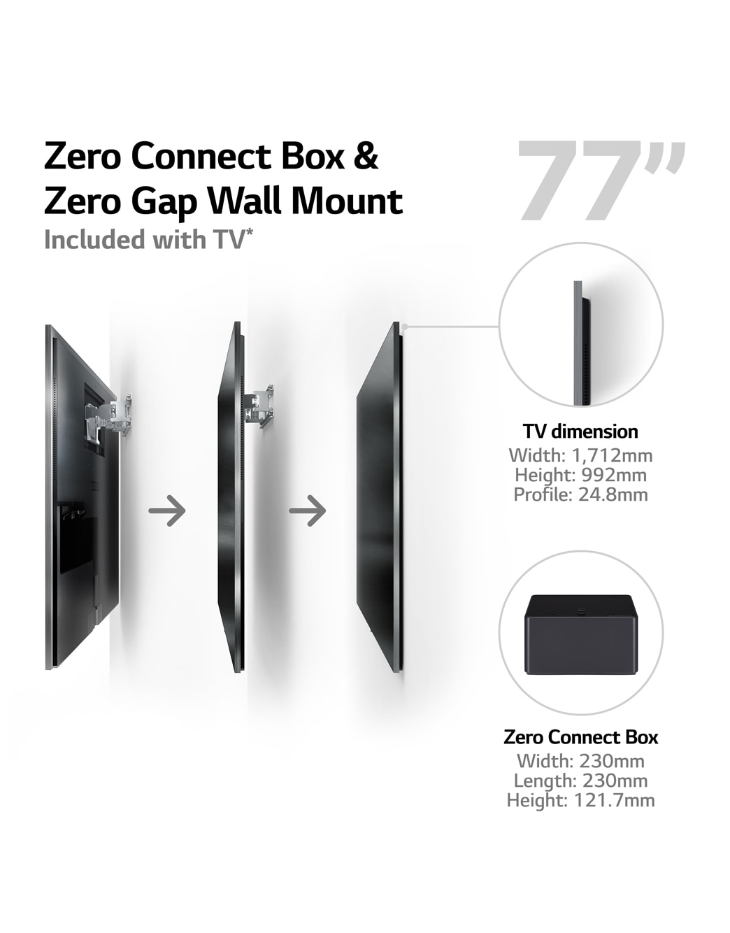 77 inch LG OLED evo M3 4K Smart TV with Wireless Video & Audio Transfer ...