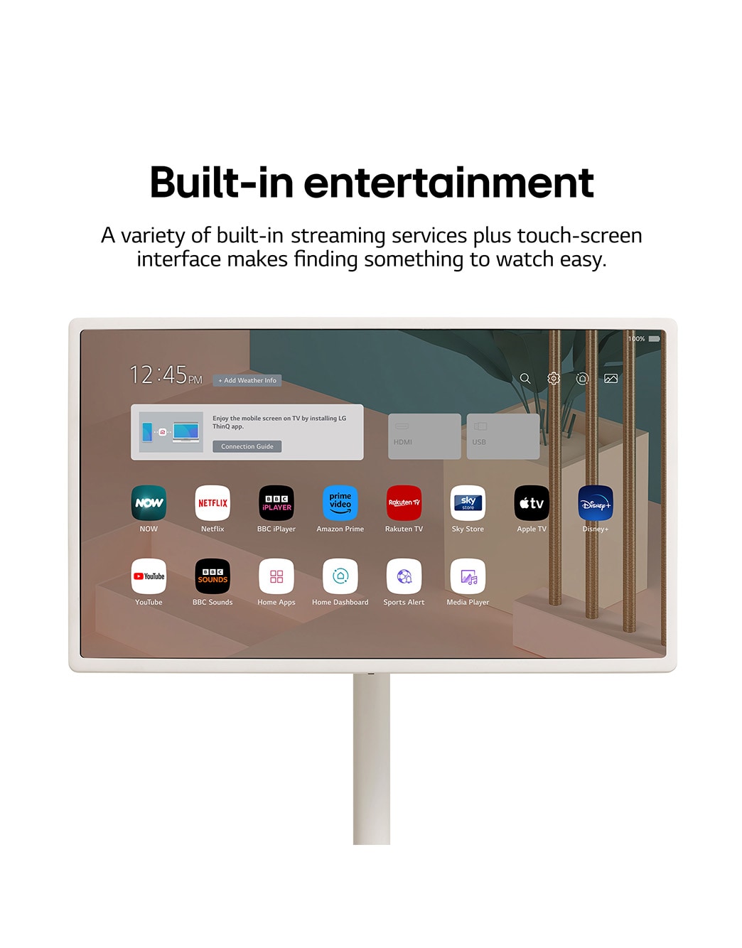 StanbyME 27" Lifestyle Touch Screen - 27ART10AKPL | LG UK
