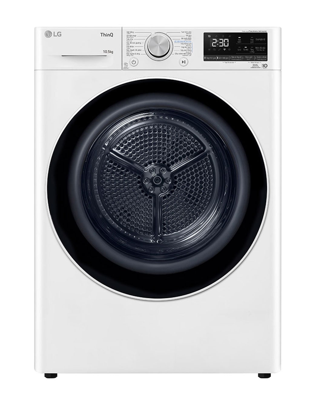 Máy sấy LG DUAL Heat Pump™ 10.5kg trắng DVHP50W | LG VN