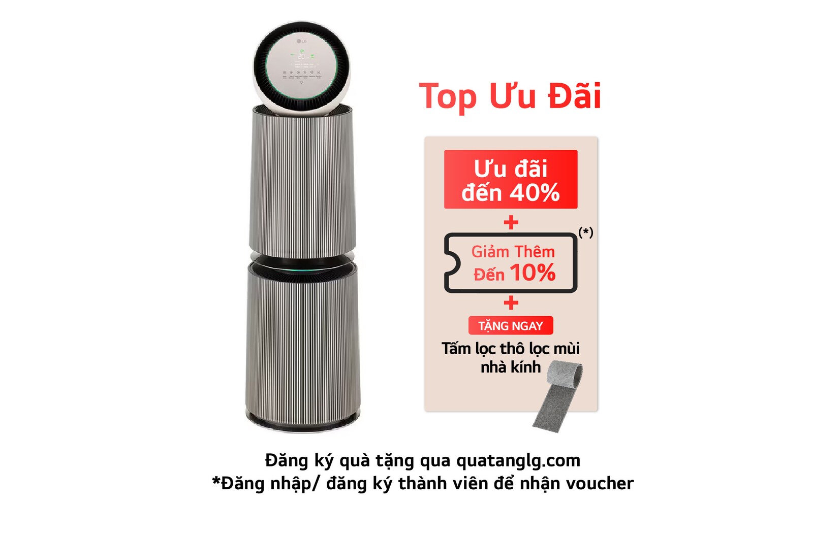 Máy lọc không khí PuriCare360 Alpha PET AS10GDBY0 | LG VN