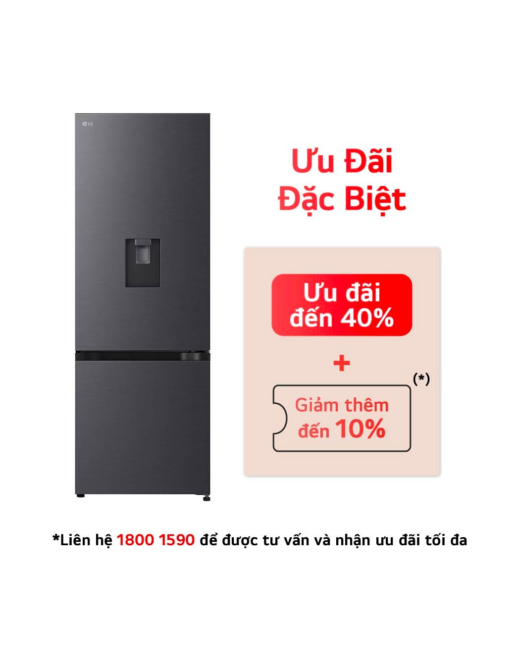 Tủ lạnh LG ngăn đá dưới màu đen 360L LBD33BLMA | LG VN