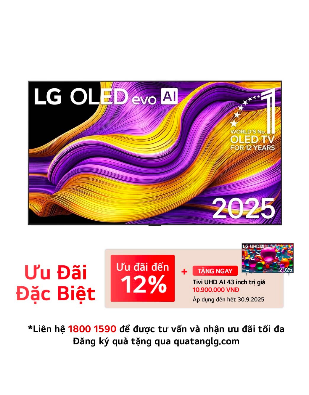 65 Inch LG OLED evo AI G5 4K Smart TV - OLED77G5PSA.ATV | LG VN