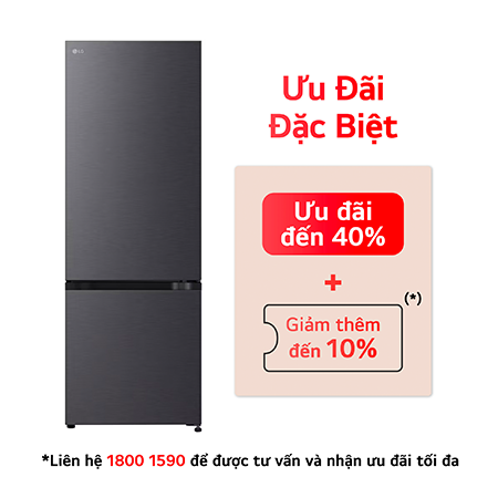Tủ lạnh LG ngăn đá dưới màu đen 363L LBB33BLM | LG VN