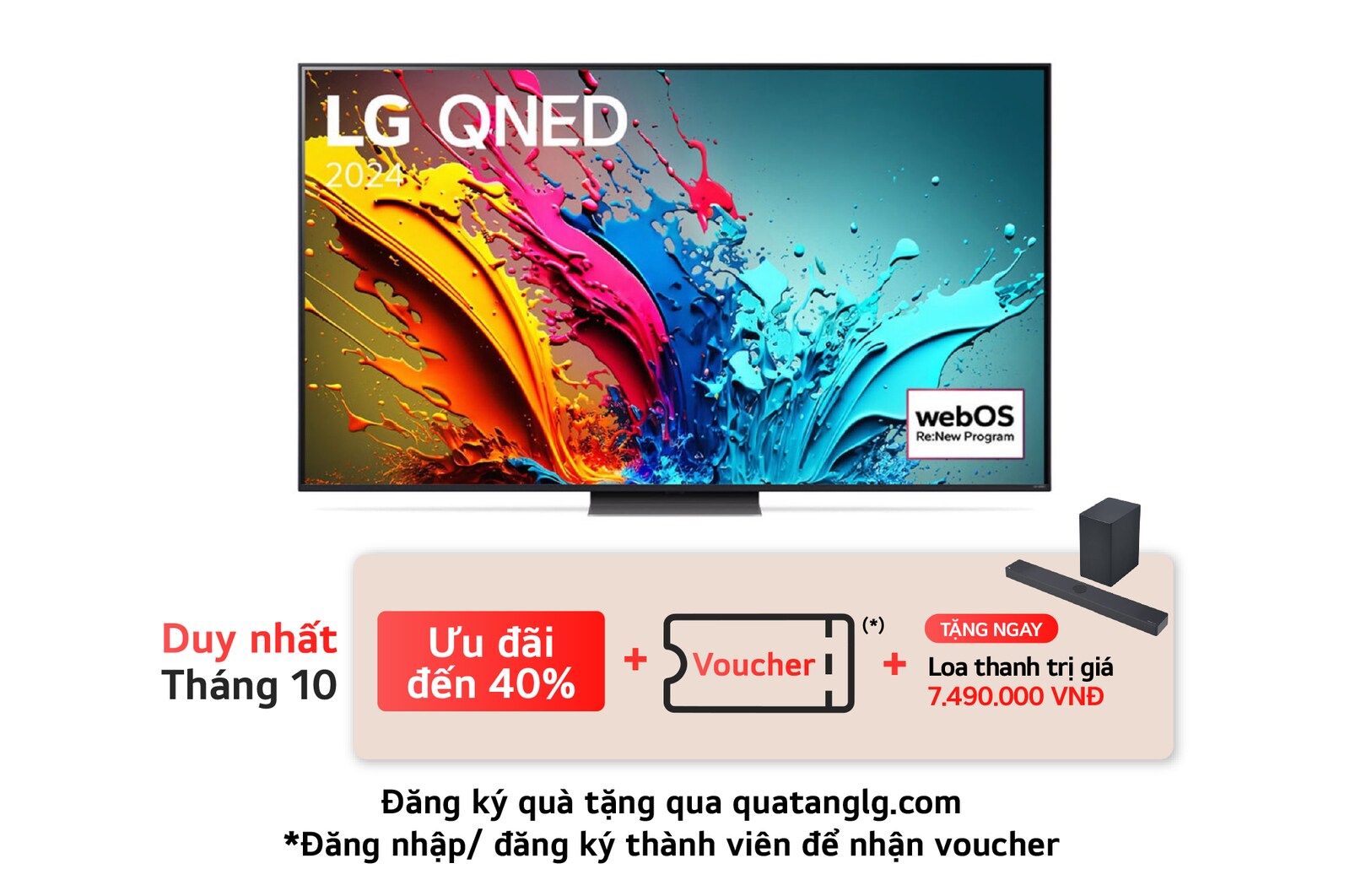 Smart TV LG QNED AI QNED86 4K 75 inch 2024 - 75QNED86TSA | LG VN