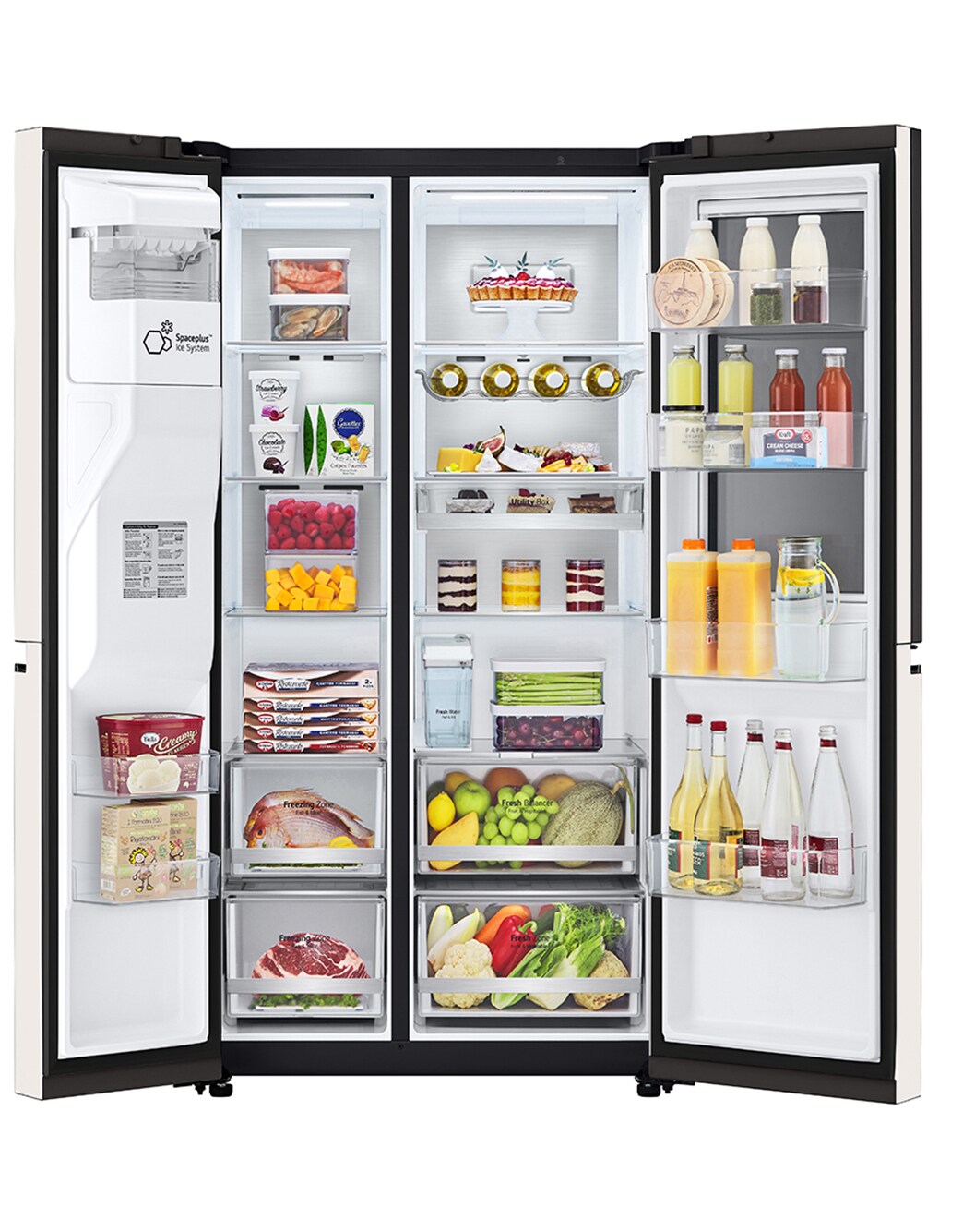 Tủ lạnh LG Instaview UV nano 635L màu be GR-X257BG | LG Việt Nam