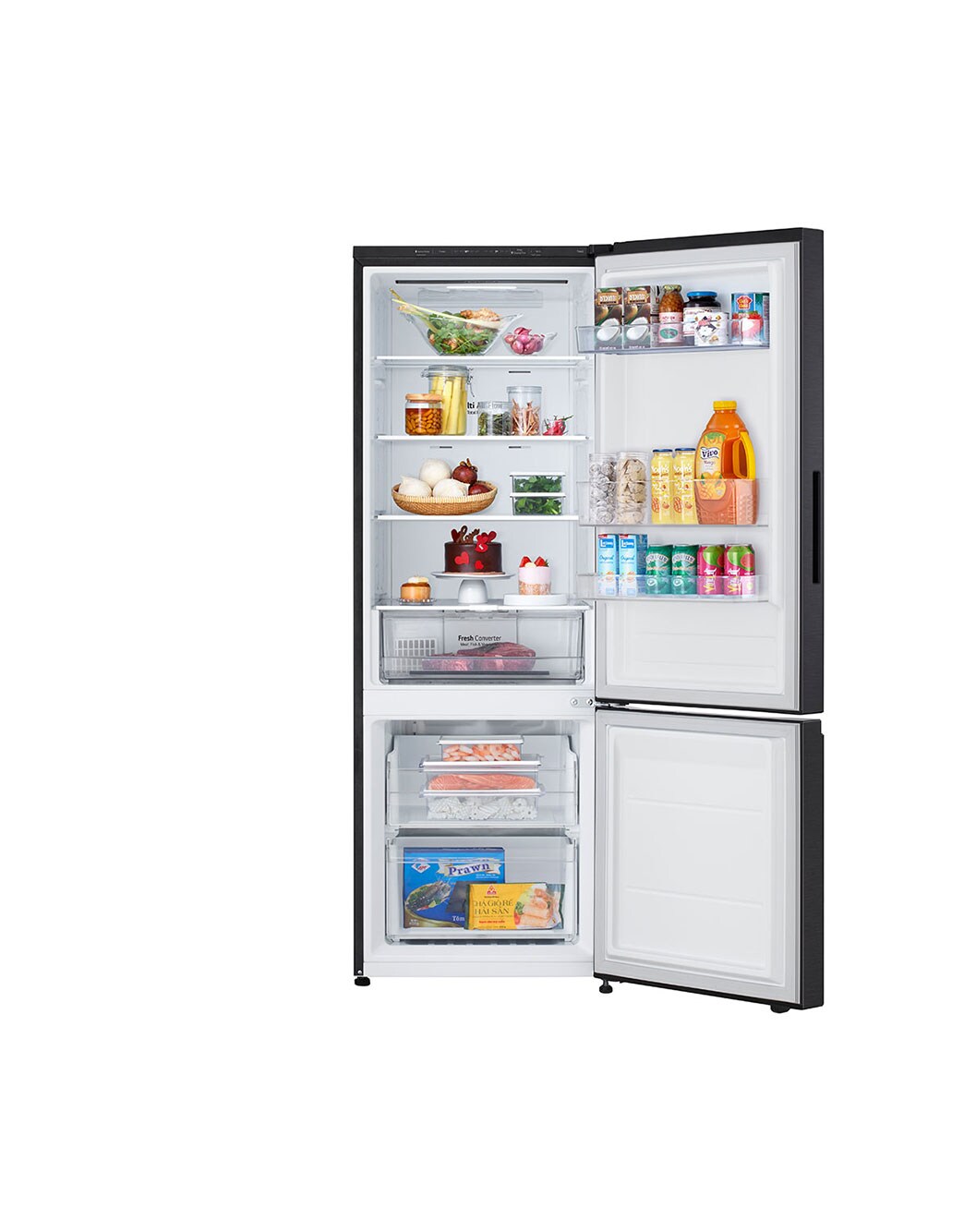 Tủ lạnh LG ngăn đá dưới màu đen 363L LBB33BLM | LG VN
