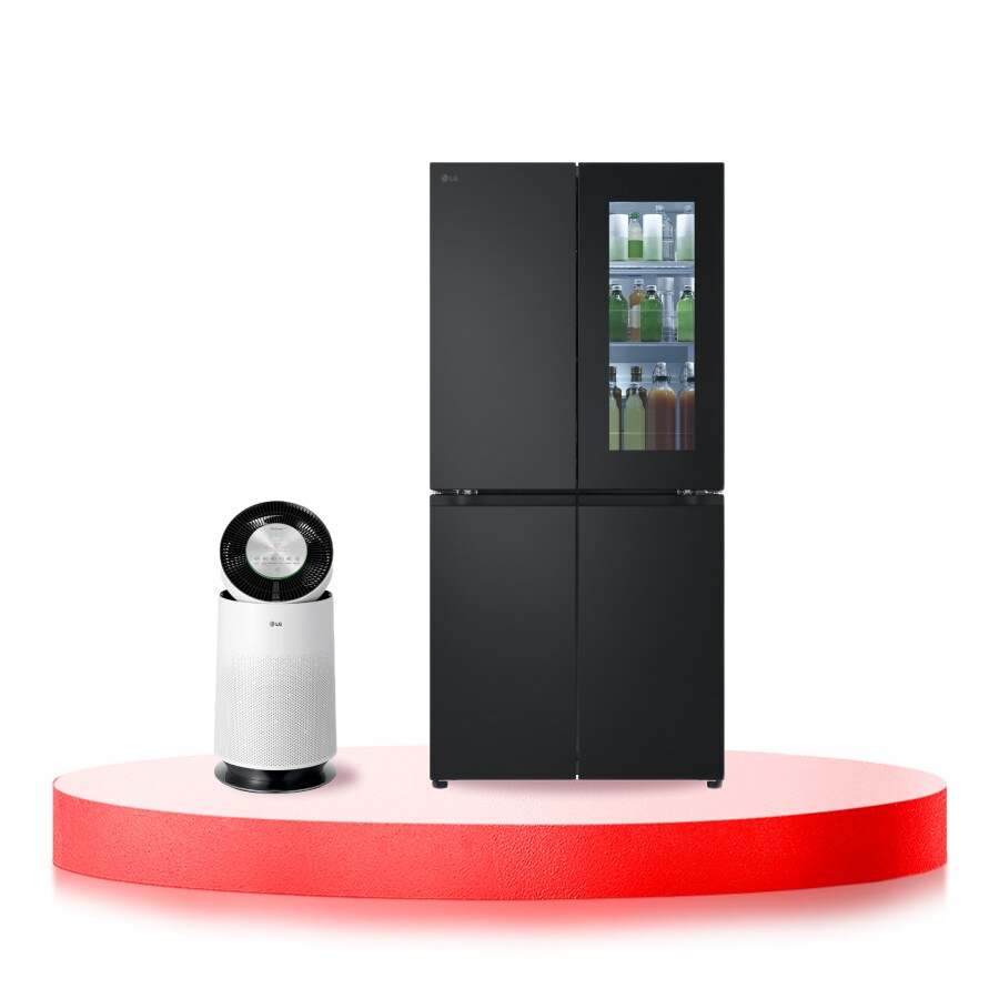 Combo Tủ lạnh LFB53BLMI và Máy lọc không khí AS65GDWH0 | LFB53BAS65W ...