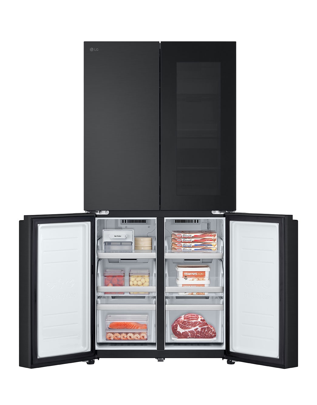 Tủ lạnh LG InstaView™ 530L màu đen LFB53BLMI | LG VN