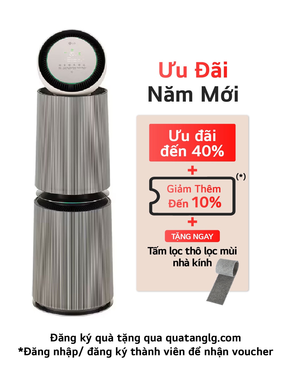 Máy lọc không khí PuriCare360 Alpha PET AS10GDBY0 | LG VN