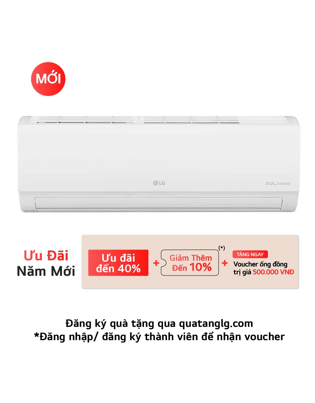 Điều hòa LG DUALCOOL™ Inverter 1 chiều 1HP IEC09M1 | LG VN