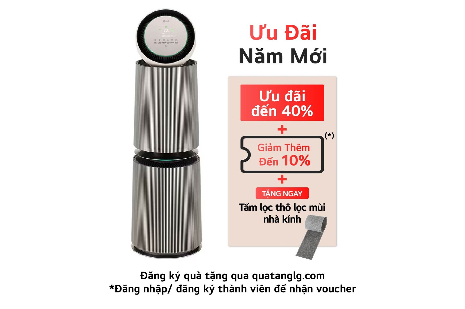 Máy lọc không khí PuriCare360 Alpha PET AS10GDBY0 | LG VN