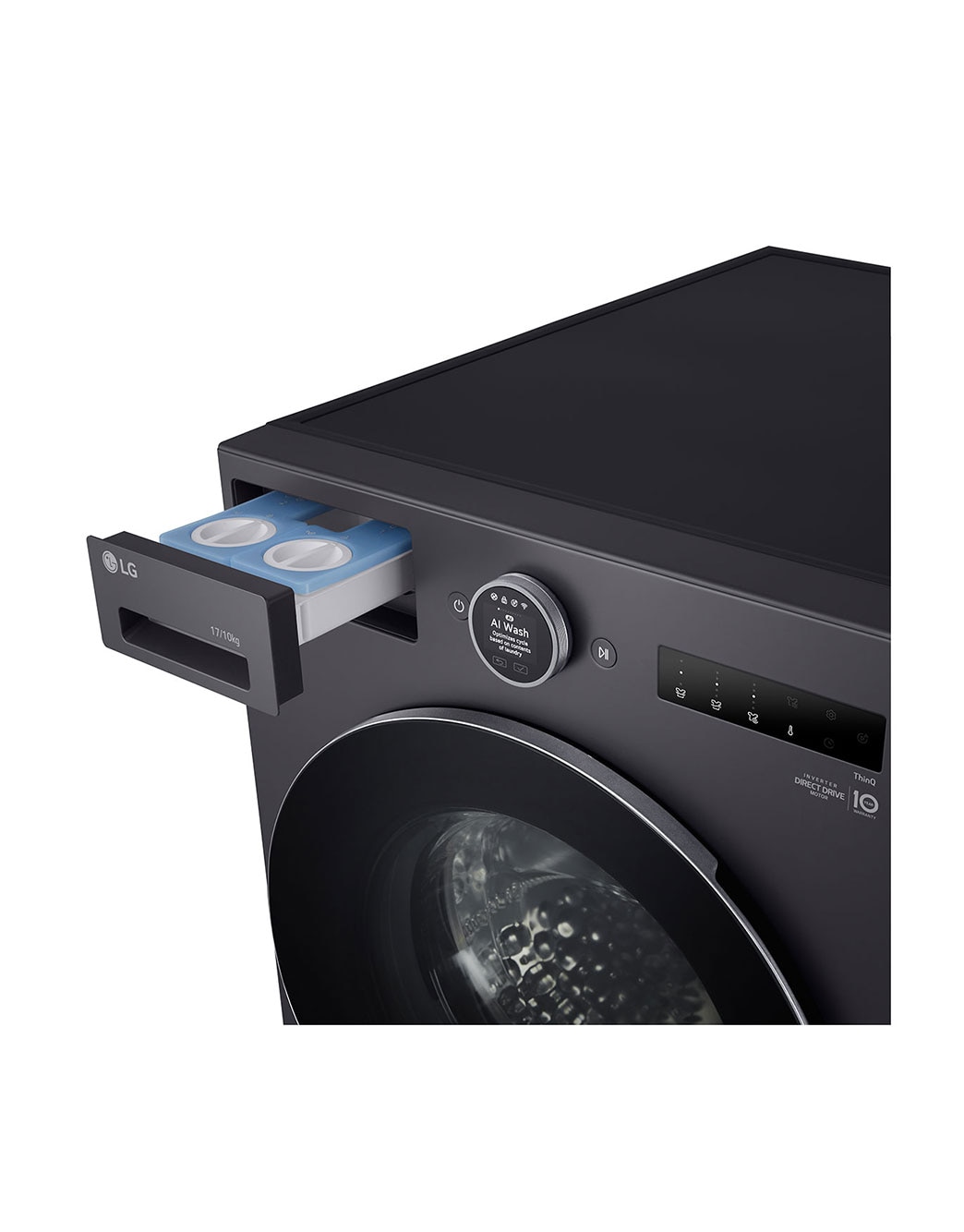 Máy giặt sấy lồng ngang LG AI DD™ 2.0 17kg F2517RNTG | LG VN