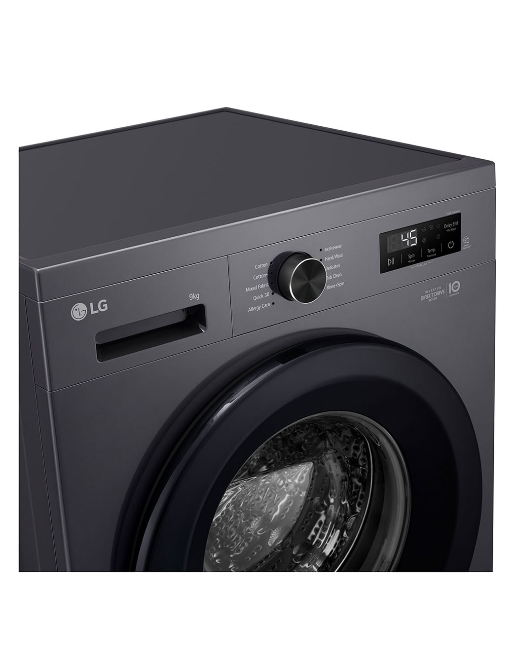 9kg Washing Machine in Middle Black - F2Y1VYP6J | LG ZA