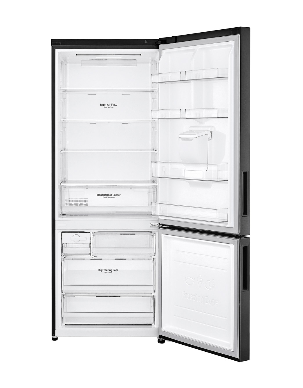 500L Bottom Freezer Fridge Black - GC-F569NQHM | LG South Africa