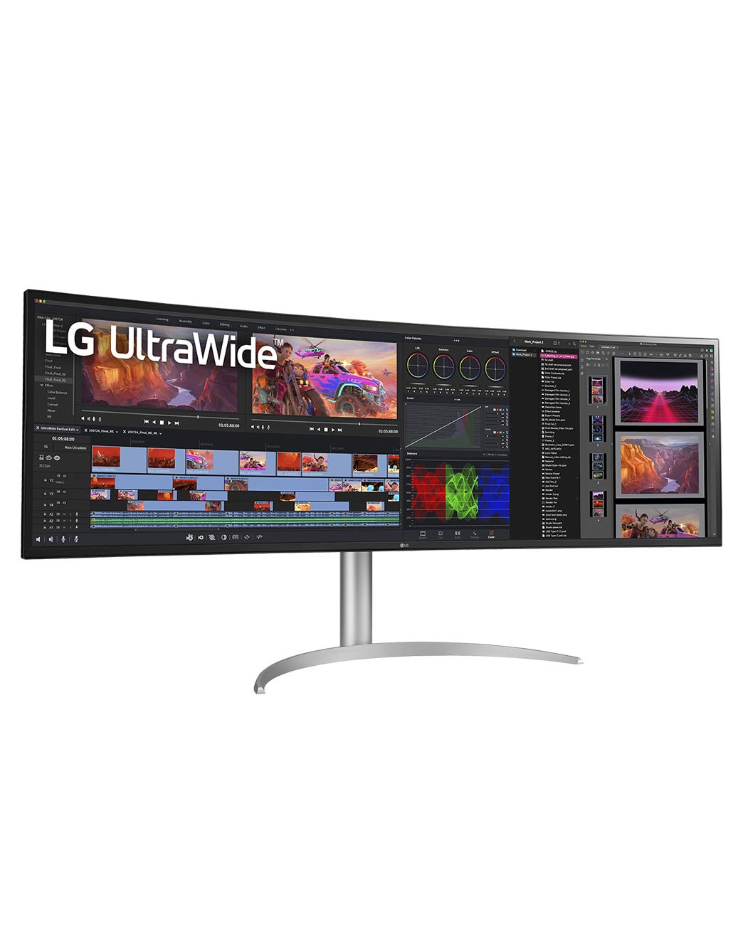 LG UltraWide 49" Dual-QHD IPS Curved Monitor 144Hz with USB-C incl ...