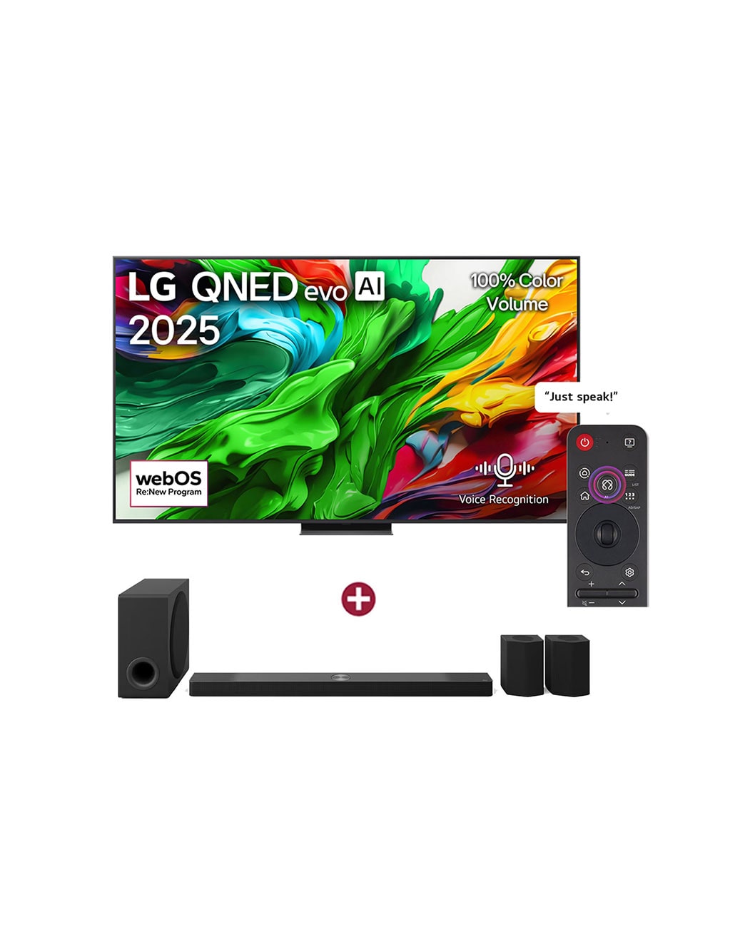 100 inch LG QNED evo AI QNED86 4K 120Hz Smart TV & Free S95TR Soundbar ...