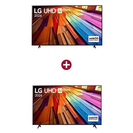 75 Inch LG UHD UT80 4K and 43 Inch LG UHD UT80 4K Smart TV Bundle ...
