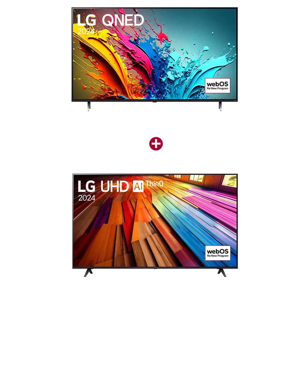 86 Inch LG QNED QNED86 4K and 50 Inch LG UHD UT80 4K Smart TV Bundle ...