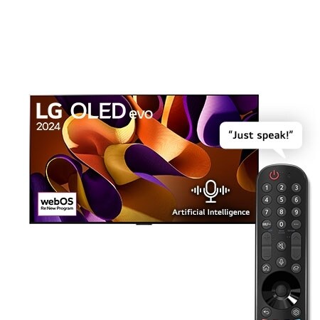 77 Inch LG OLED evo G4 4K Smart TV AI Magic remote Dolby Vision webOS24 ...