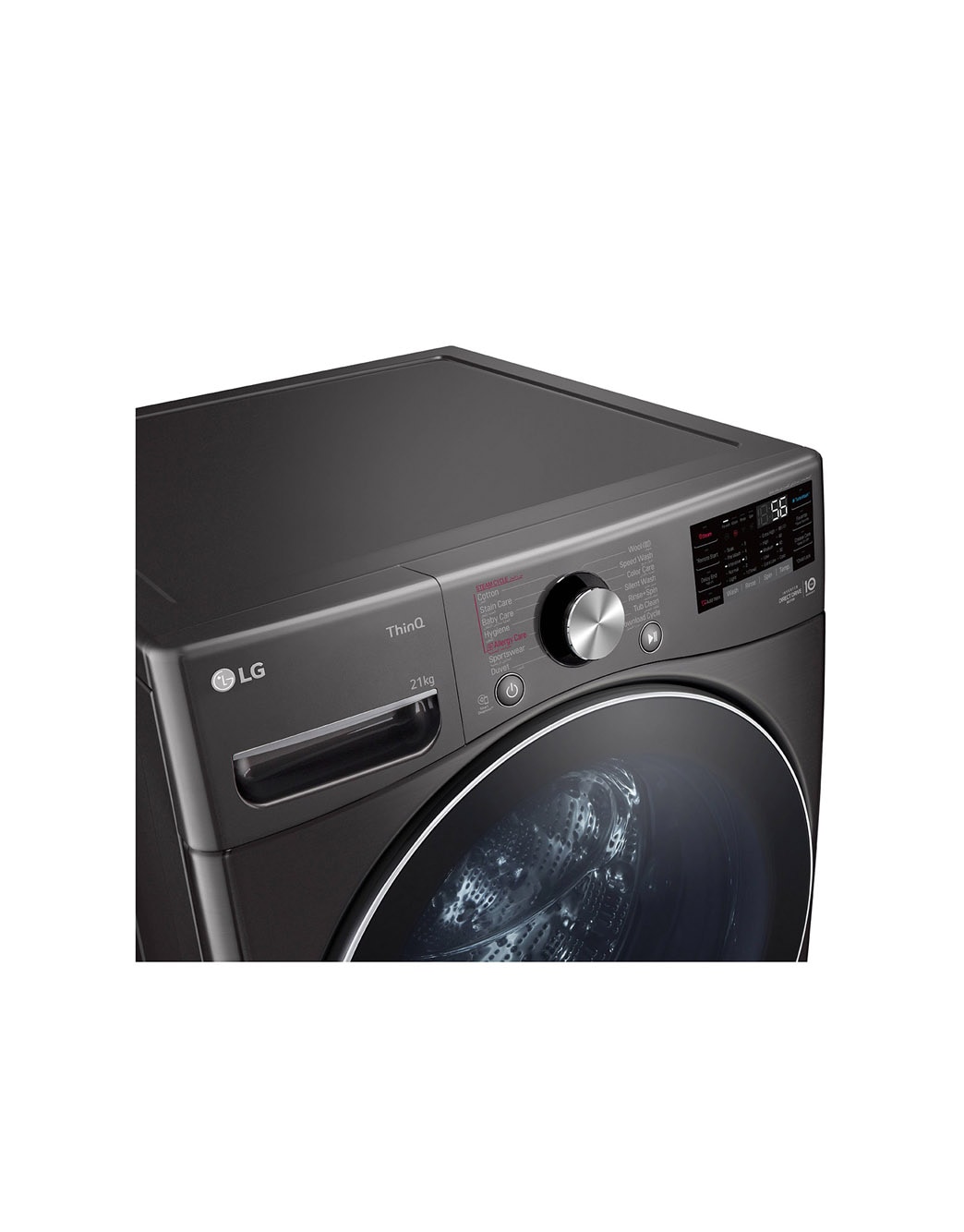 21kg Washer with AI DD™ & Steam in Black - F0P2CYV2E | LG South Africa