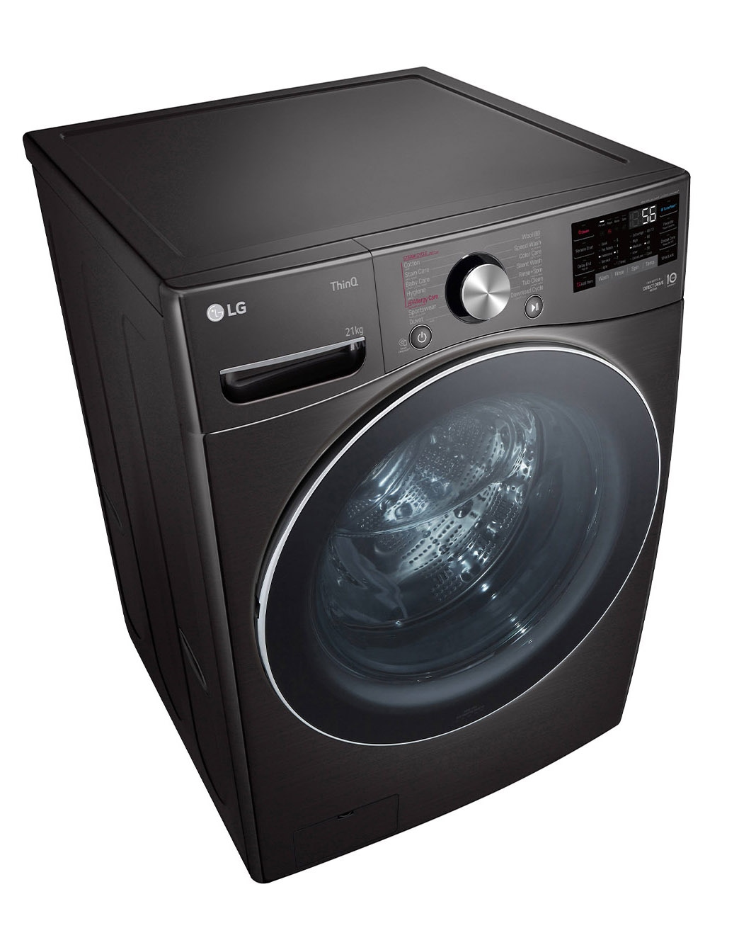 21kg Washer with AI DD™ & Steam in Black - F0P2CYV2E | LG ZA