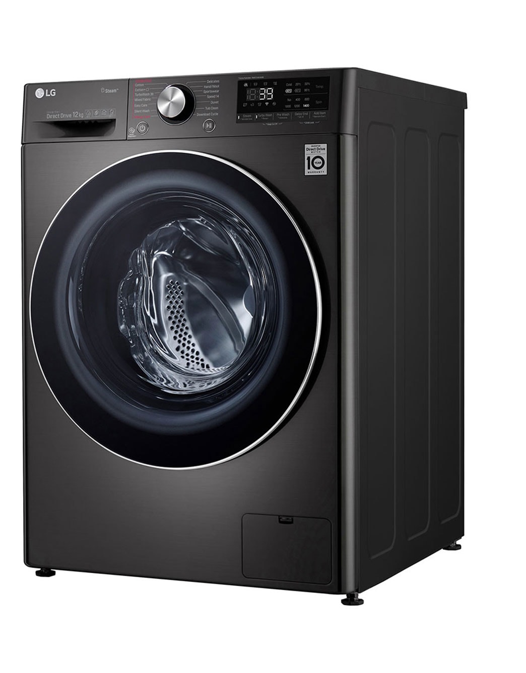 12kg Front Loader Washer with AI DD™ & Steam in Black Finish ...