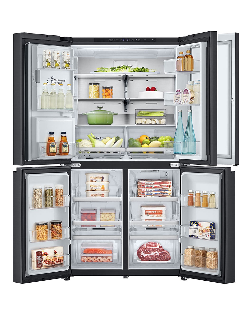 679L Door in Door™ Fridge with UVnano™ Black Finish | LG ZA