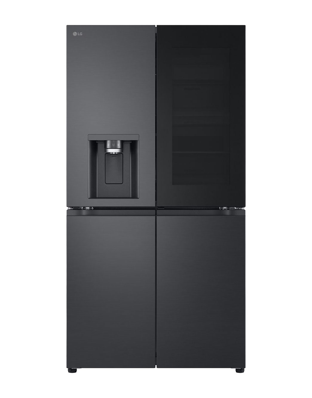 900L Door-in-Door Fridge with UVnano Black | LG ZA
